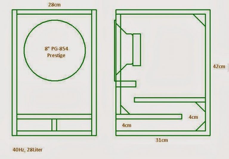 Ukuran dan Skema Box Subwoofer Speaker – Mau Speaker